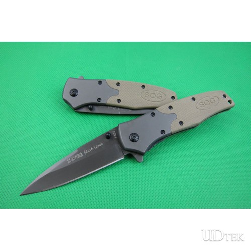 SOG.FA02 quick open folding knife sand color UD401921